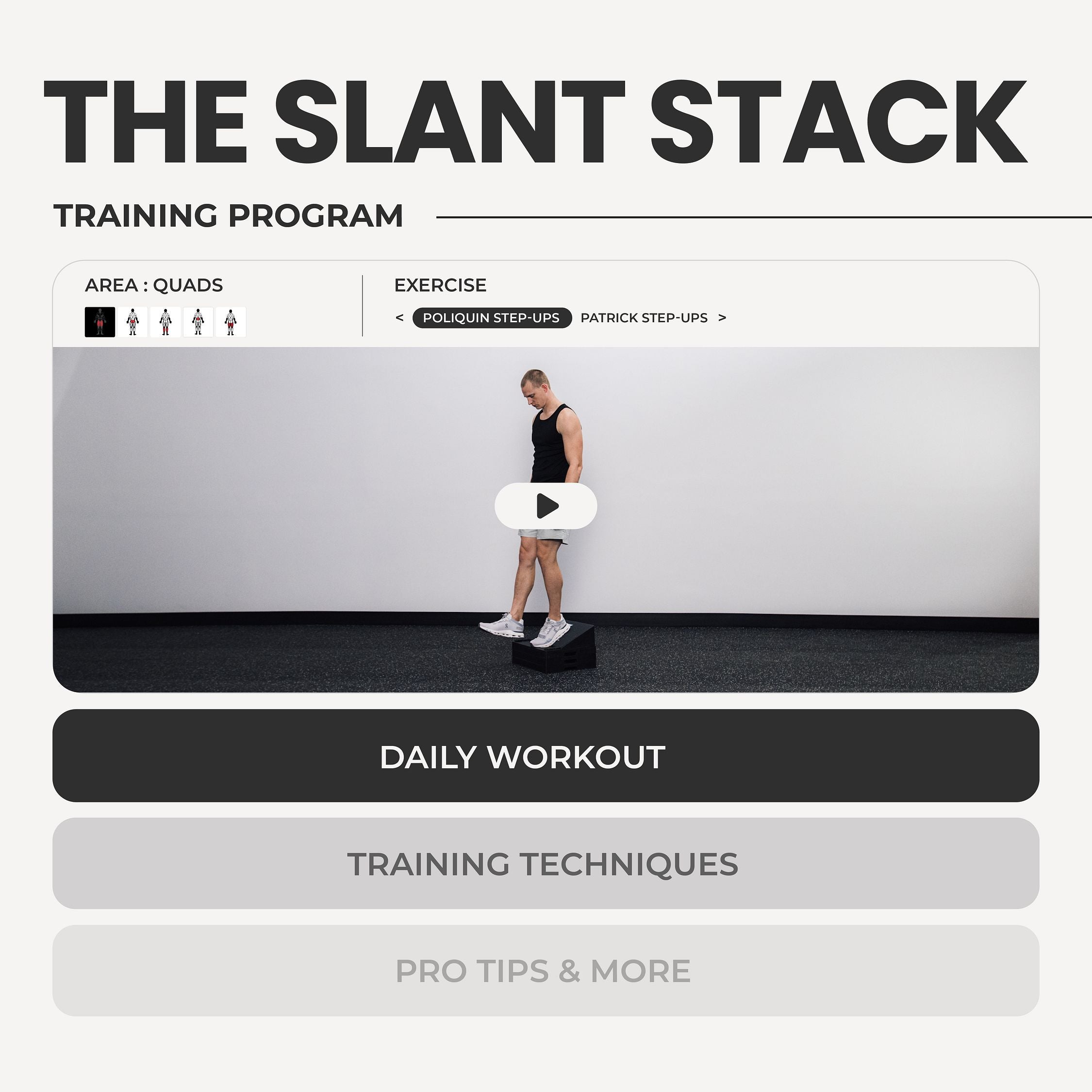 The Slant Stack Training Program – The Tib Bar Guy
