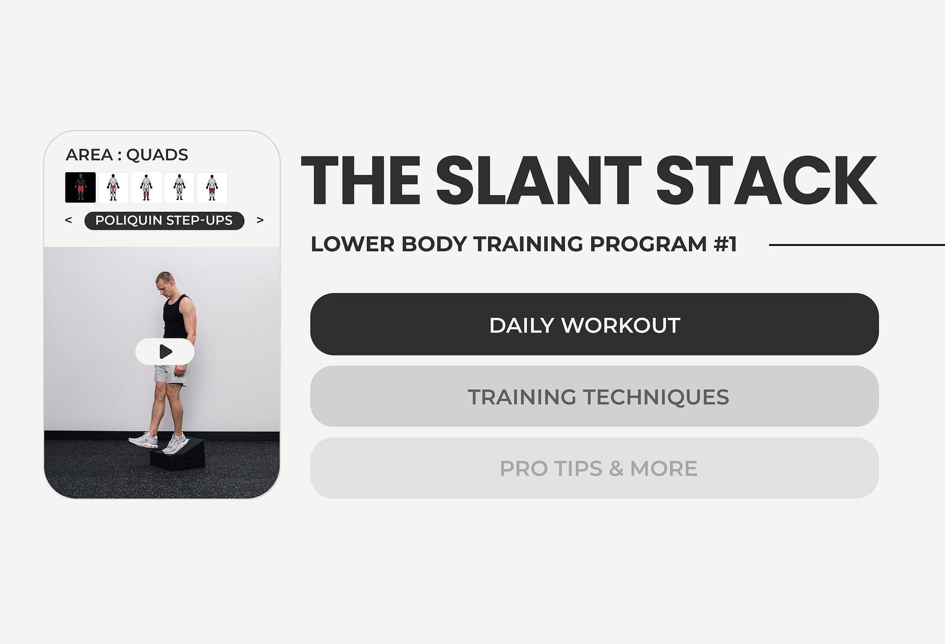The Slant Stack Complete Lower Body Workout #1 – The Tib Bar Guy
