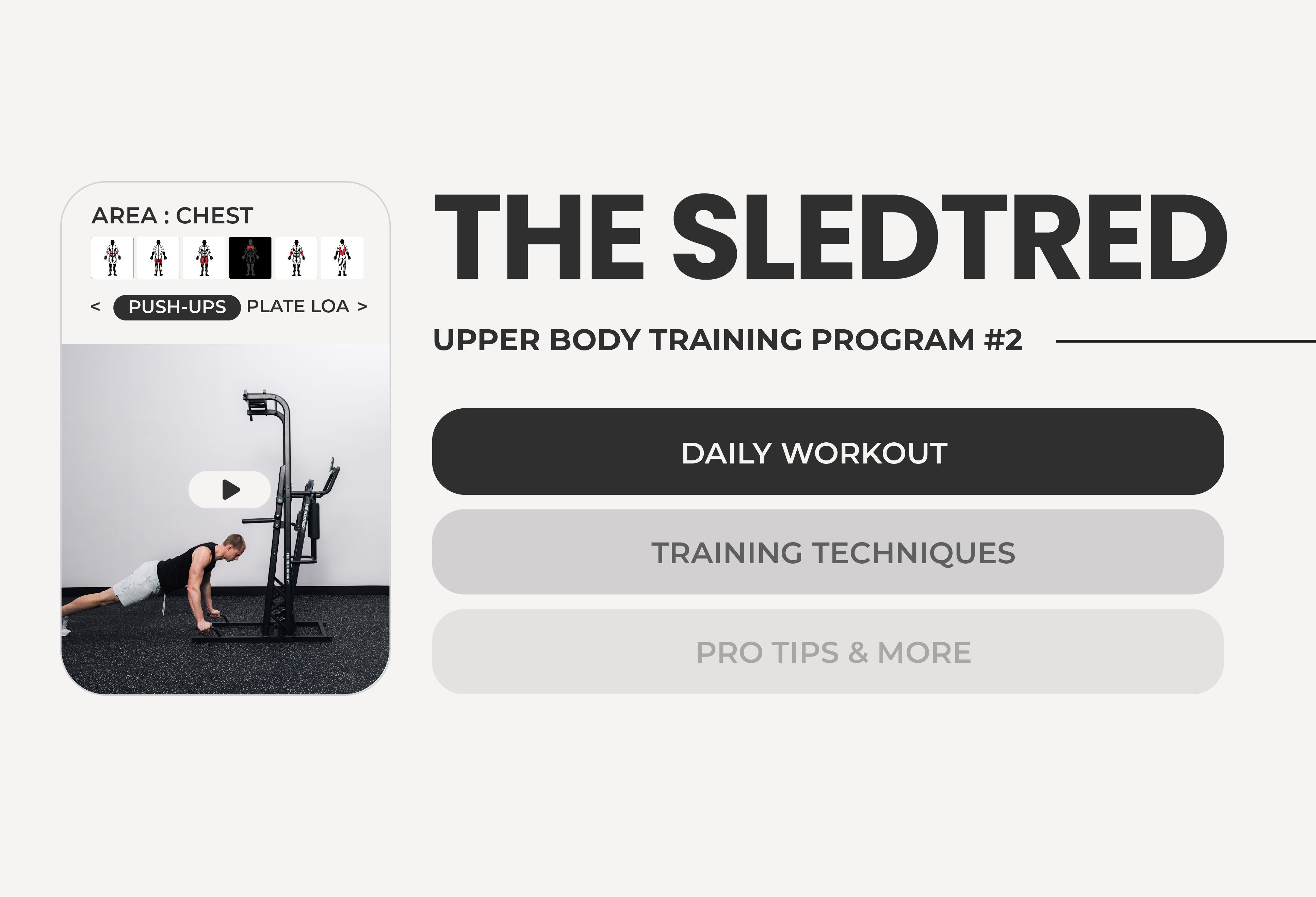 The SledTred Complete Upper Body Workout #2 – The Tib Bar Guy