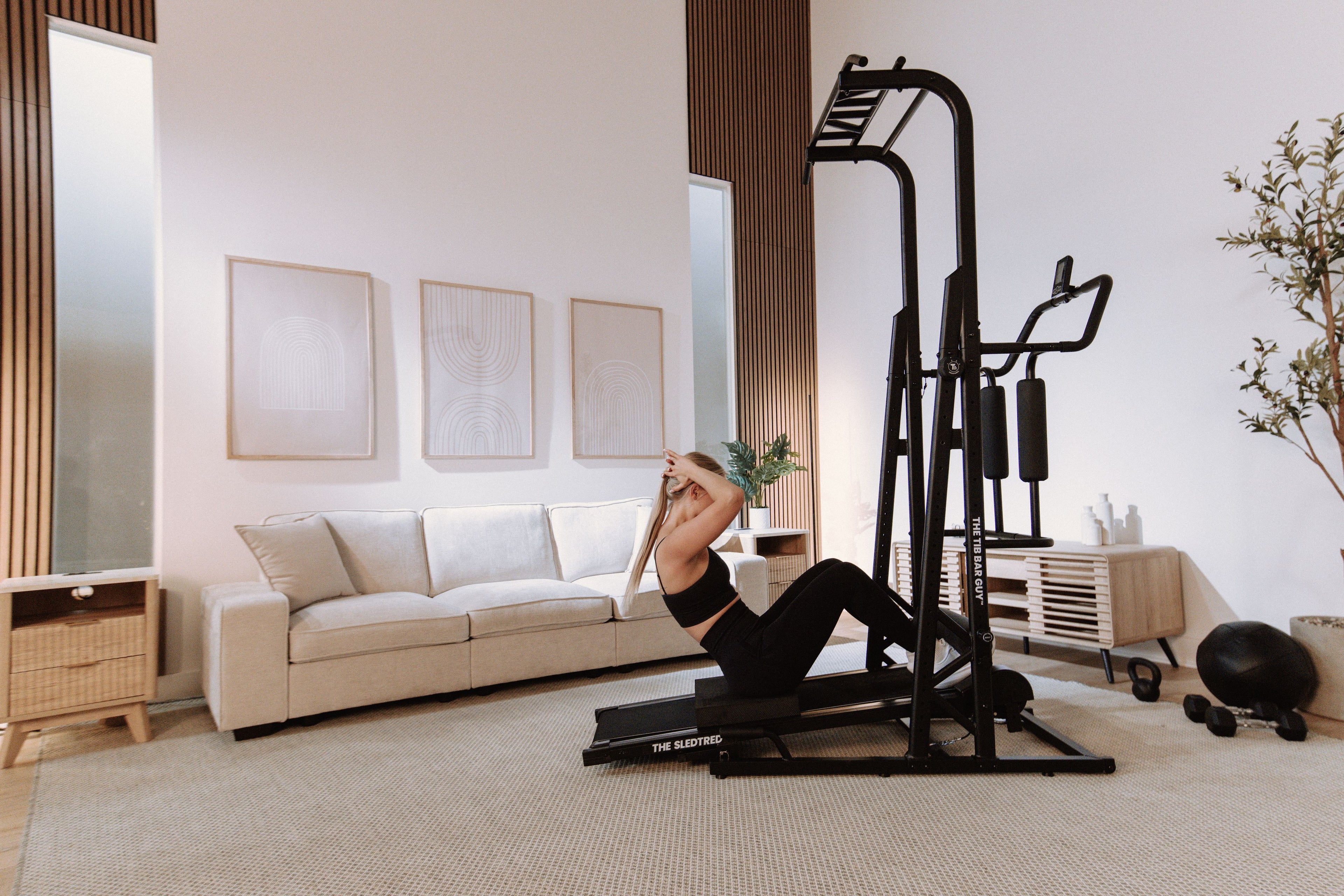 The SledTred™ | Sled Treadmill & Home Gym Power Tower – The Tib Bar Guy