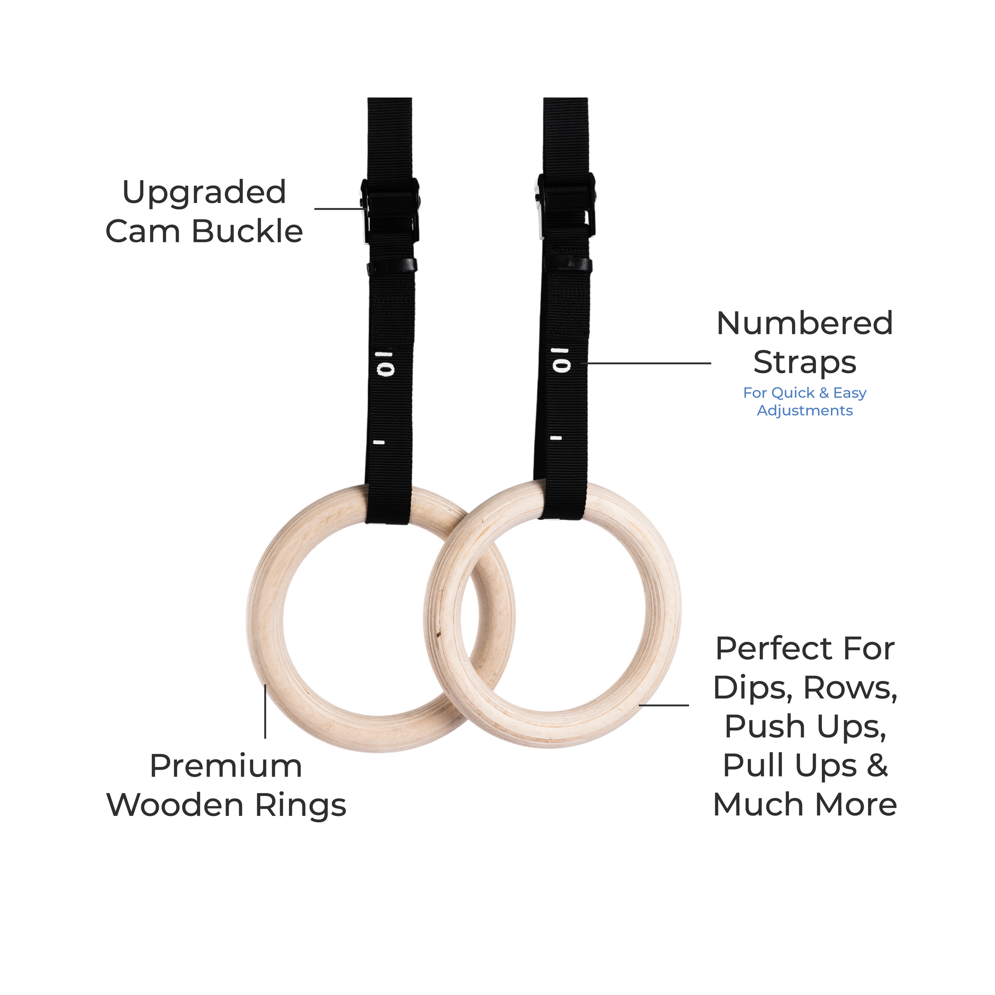 Wooden Gymnastic Rings | The TBG Olympic Rings