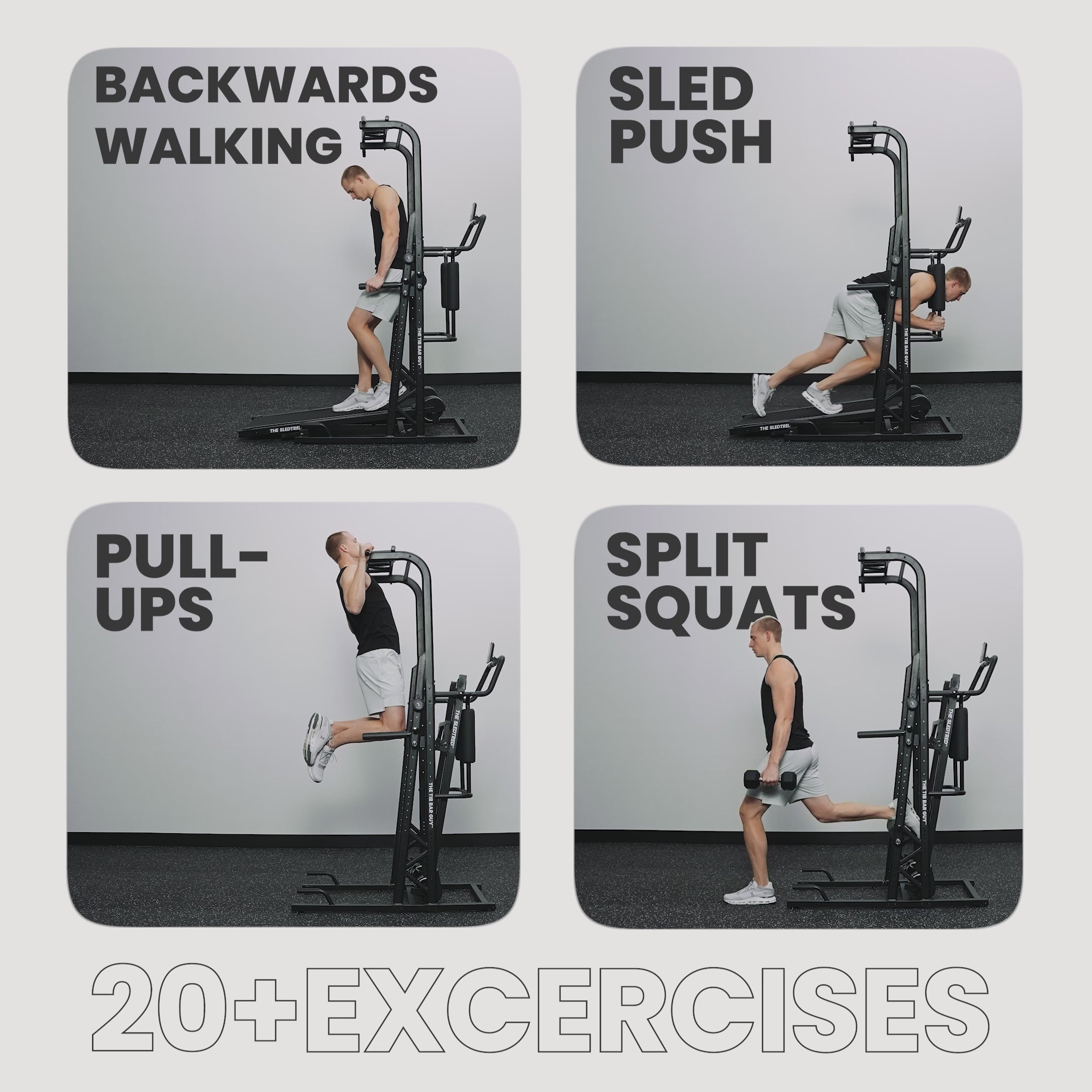 The SledTred™ | Sled Treadmill & Home Gym Power Tower – The Tib Bar Guy