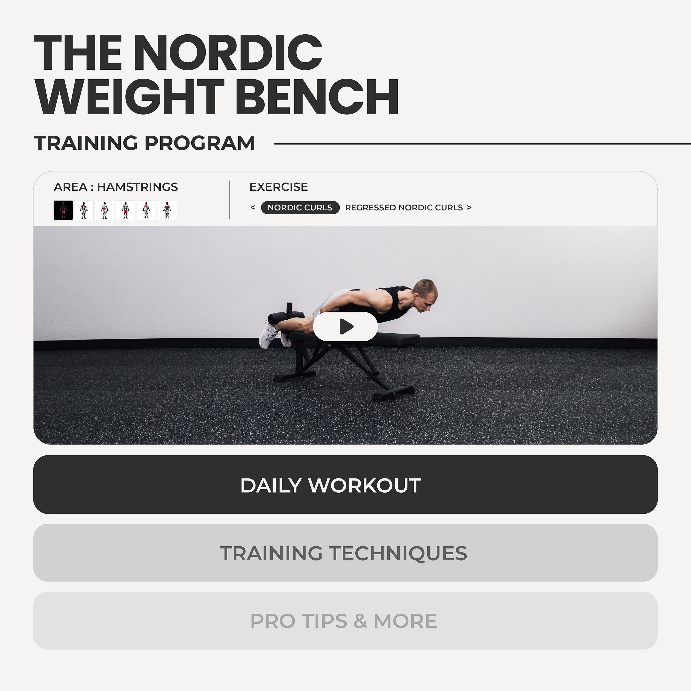 The Nordic Weight Bench V2 Training Program – The Tib Bar Guy